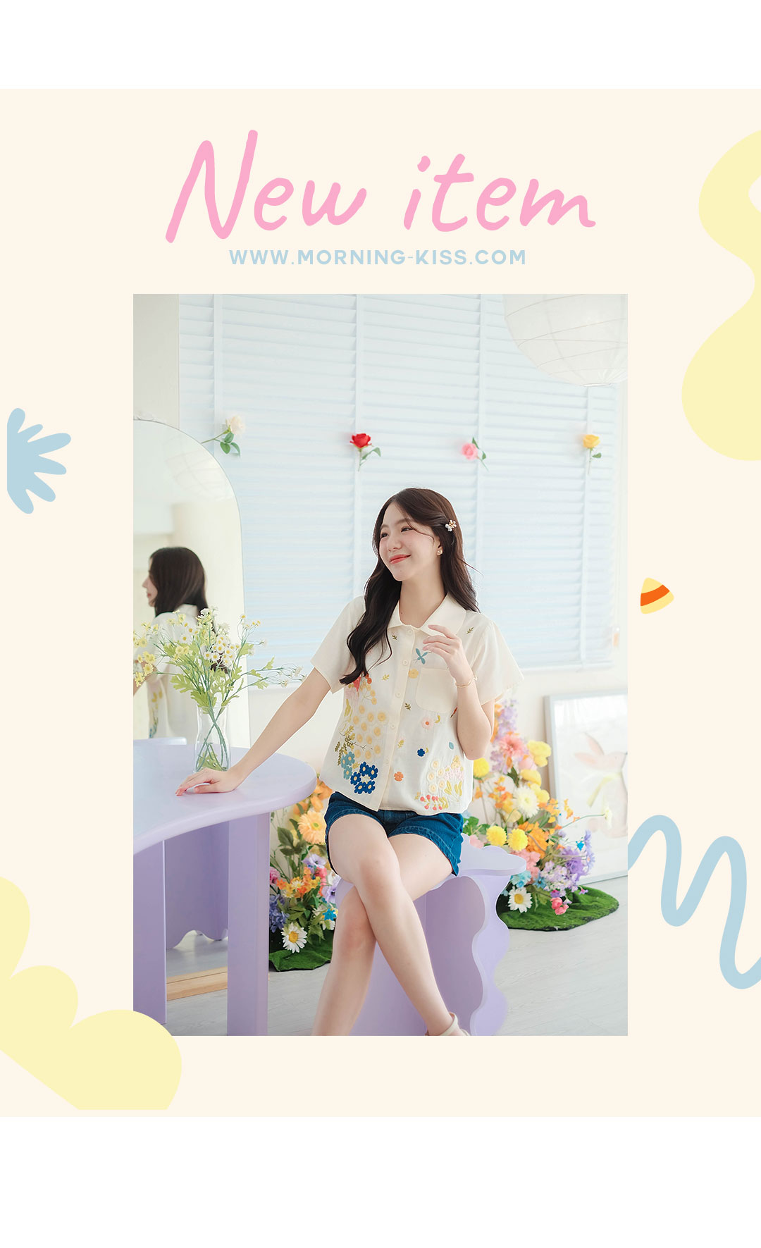 08-318 Emily Flower Shirt