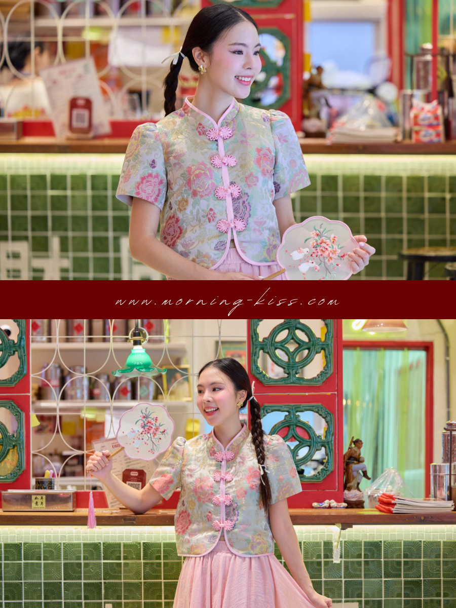 05-375 Fei Cui Blooming Blouse - 6 ไซส์